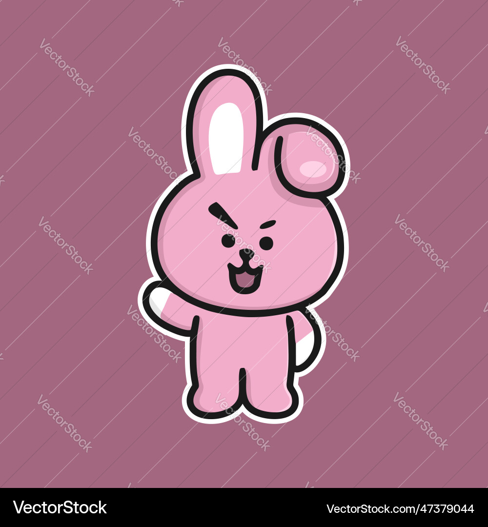 Cute bt21 big set sticker concept design Vector Image
