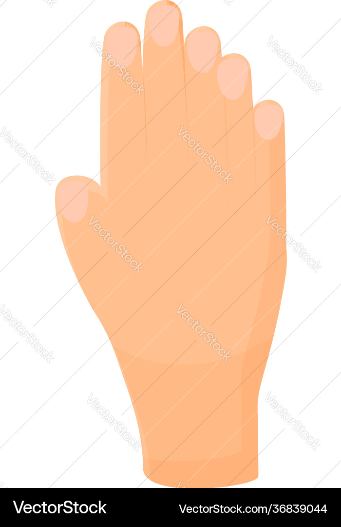 Hand body part icon cartoon style Royalty Free Vector Image