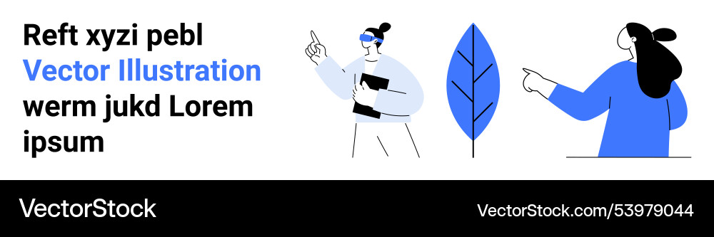 Modern office characters highlighting ideas Vector Image