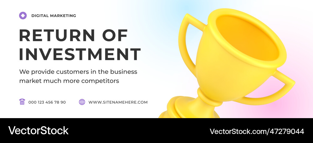 Return investment risk insurance financial Vector Image