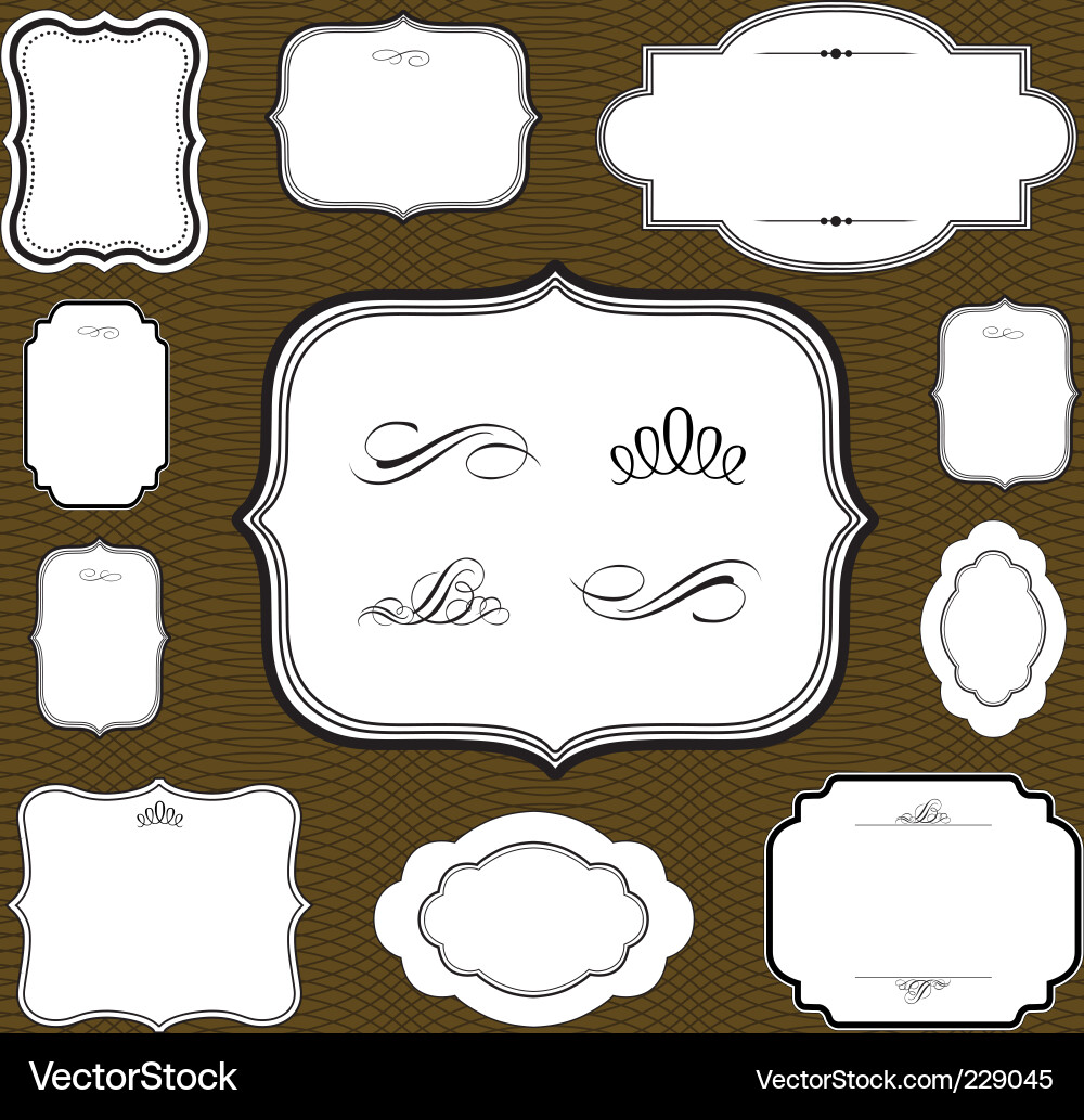 Pattern and frame Royalty Free Vector Image - VectorStock