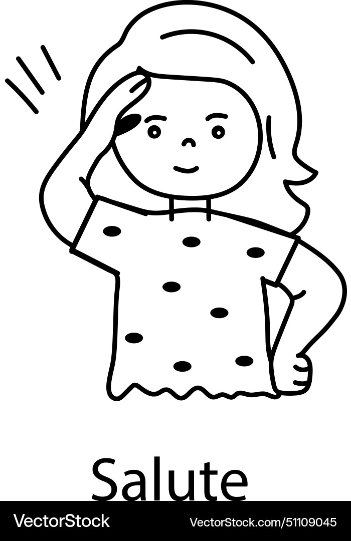 Salute Royalty Free Vector Image - VectorStock