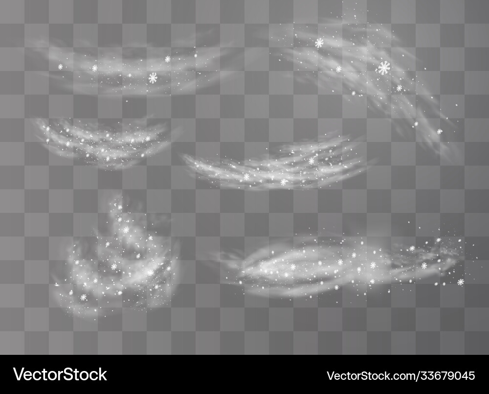 Snow and wind Royalty Free Vector Image - VectorStock
