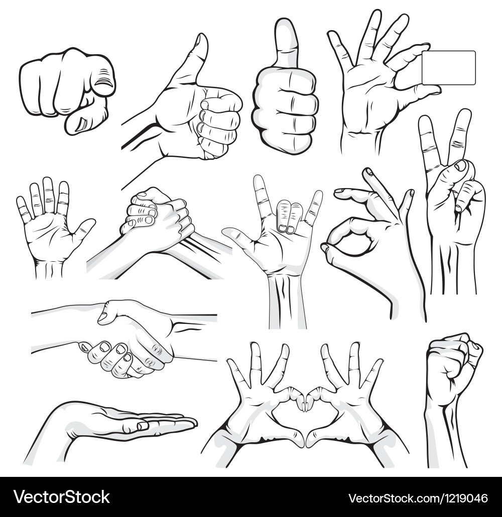 Hands Royalty Free Vector Image - VectorStock