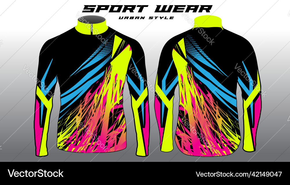 Jersey motocross digital sport expressive Vector Image