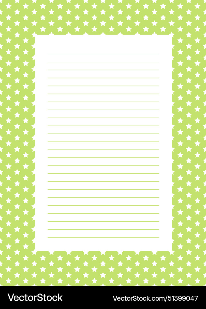 Letter classic writing line paper with white Vector Image