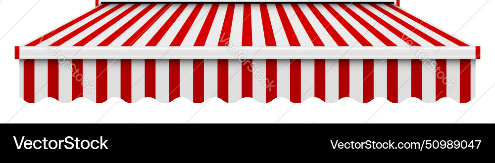 Shop awning canopy 3d realistic Royalty Free Vector Image