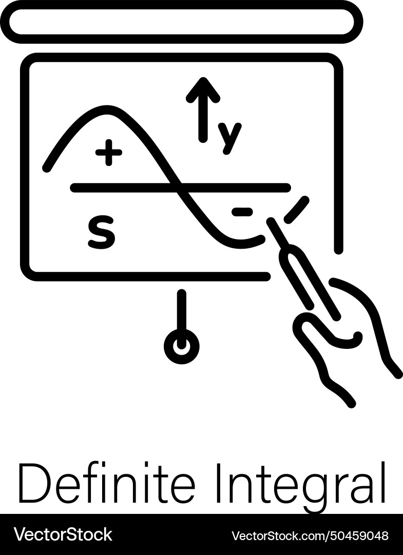 Definite integral Royalty Free Vector Image - VectorStock