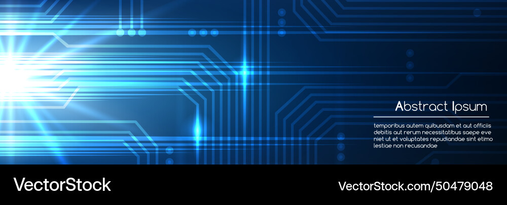 Technologic blue abstract electronic template Vector Image