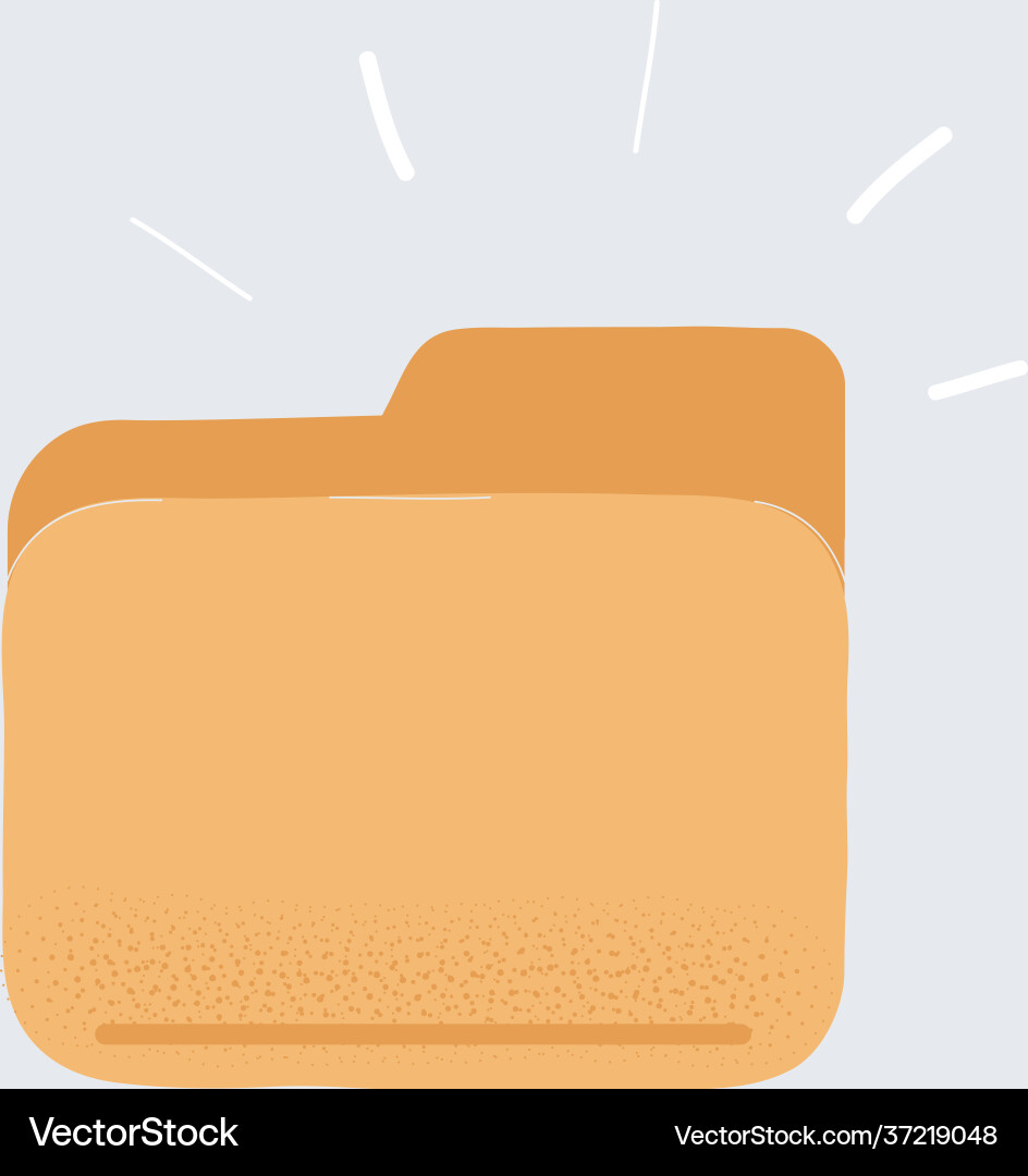 Yellow file folder icon Royalty Free Vector Image