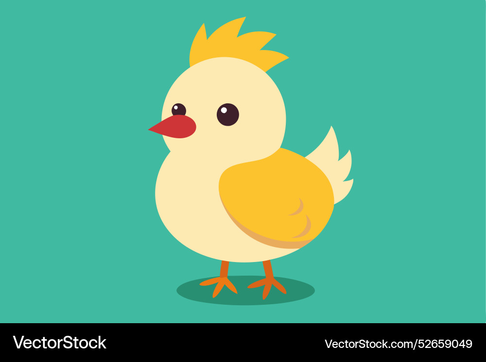 Cute baby chicken Royalty Free Vector Image - VectorStock