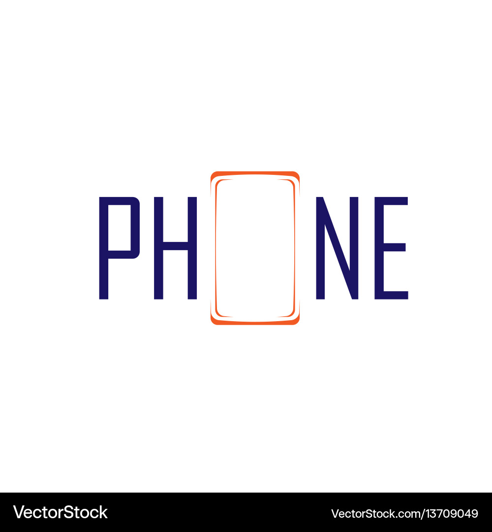 Telefonsymbol und Logo Lizenzfreies Vektorbild