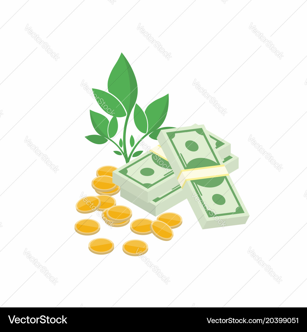Finance profit increase compound interest Vector Image