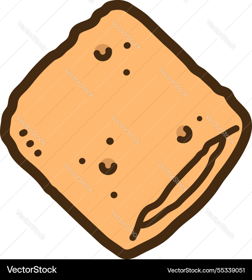 Martabak - indonesian snacks doodle art Royalty Free Vector