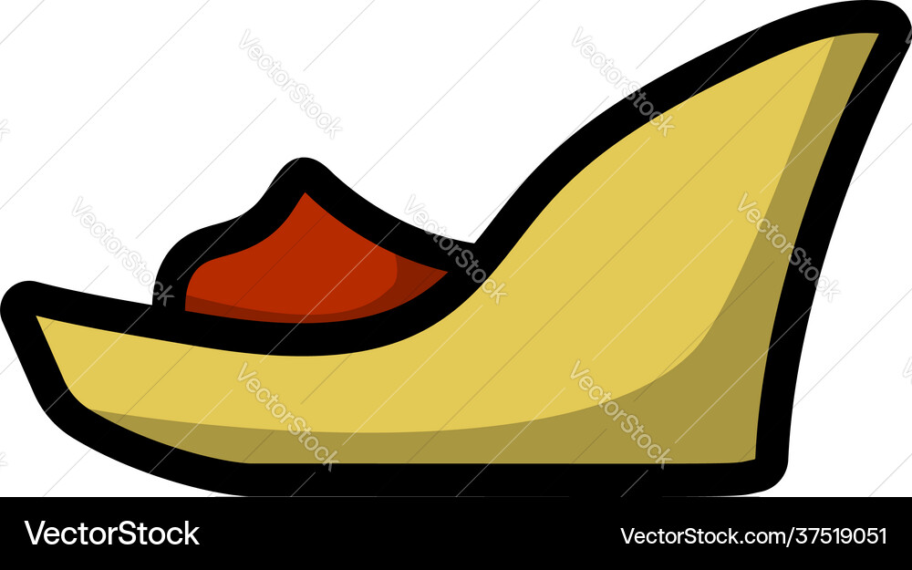 Platform shoe icon Royalty Free Vector Image - VectorStock