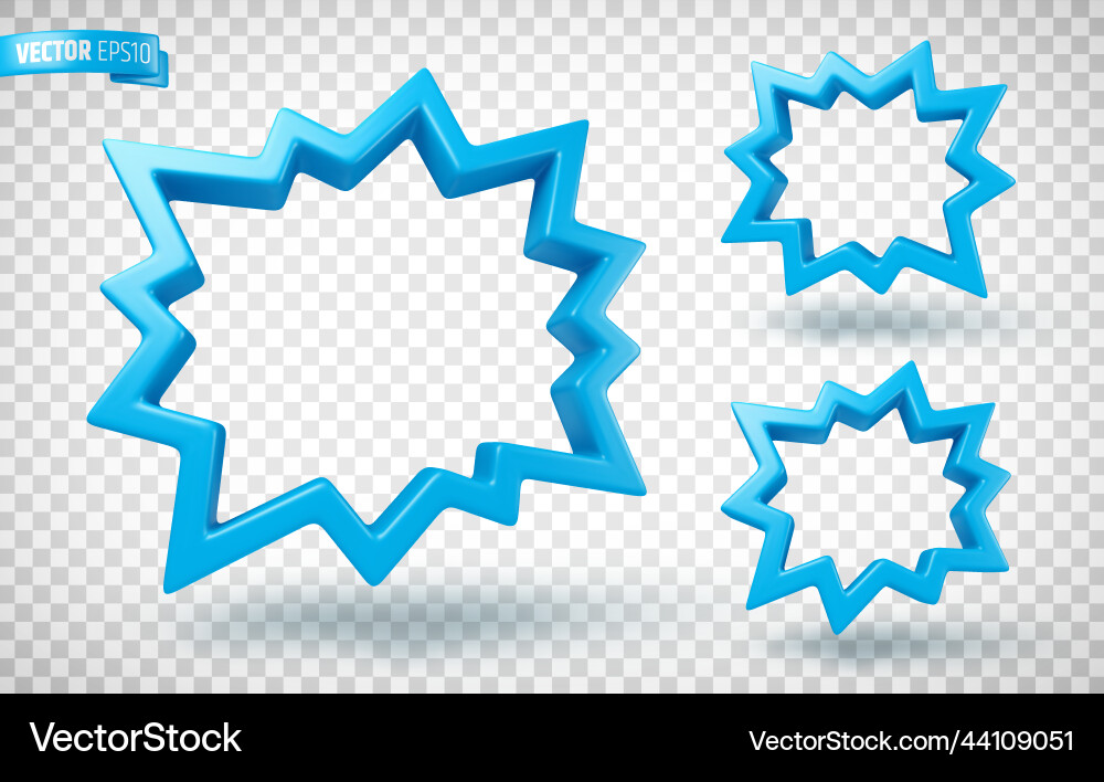 Realistic bursts Royalty Free Vector Image - VectorStock