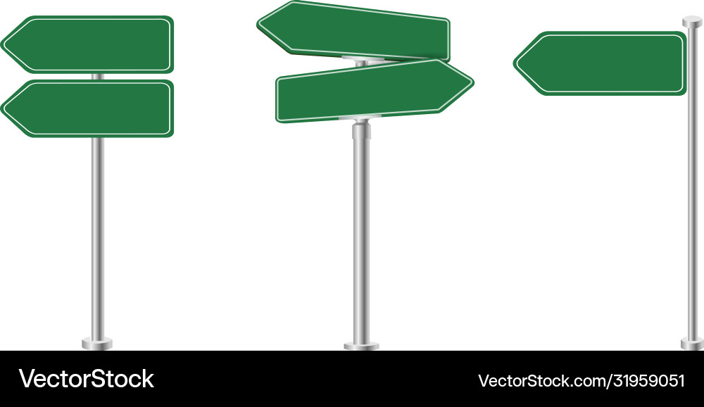 Sign street big set isolated Royalty Free Vector Image