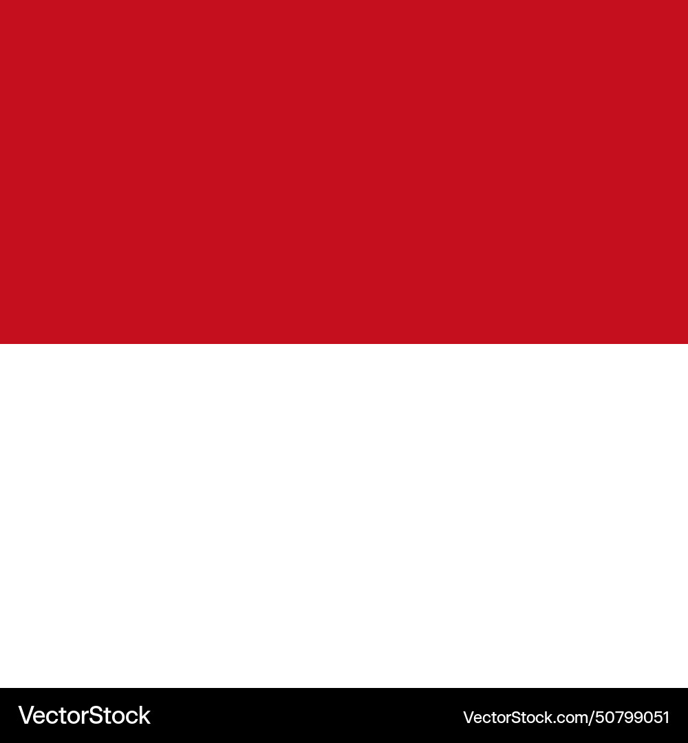 Square flag of monaco Royalty Free Vector Image