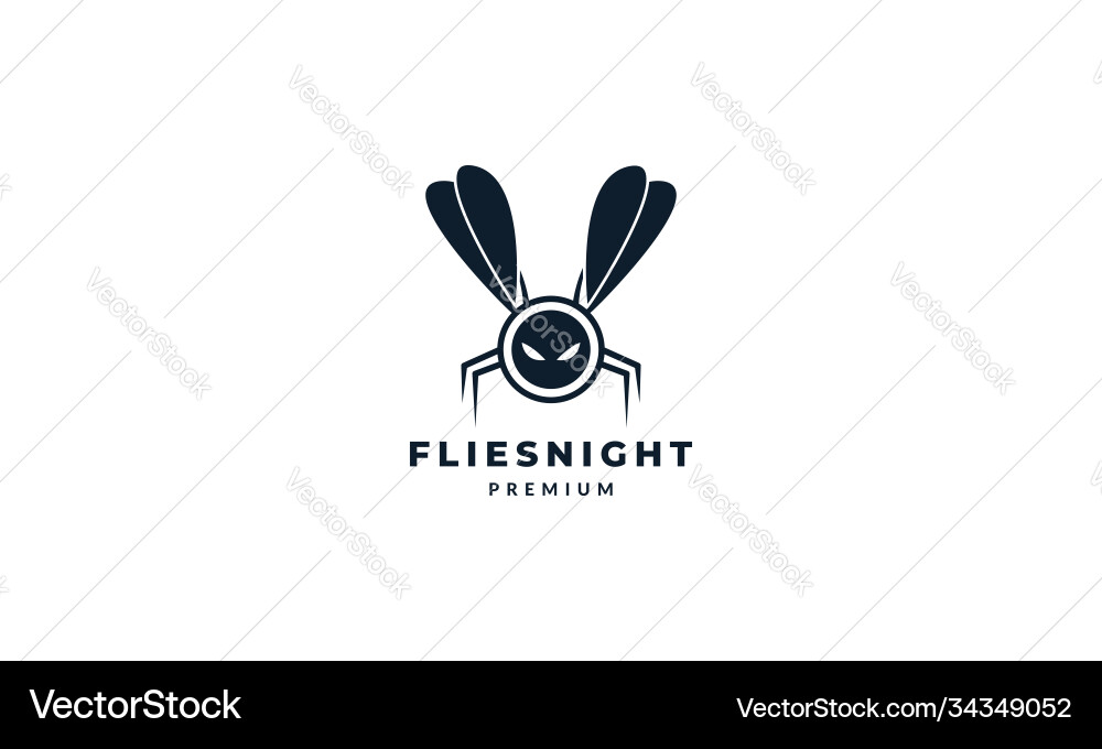 Animal insect flies robot logo icon design Vector Image