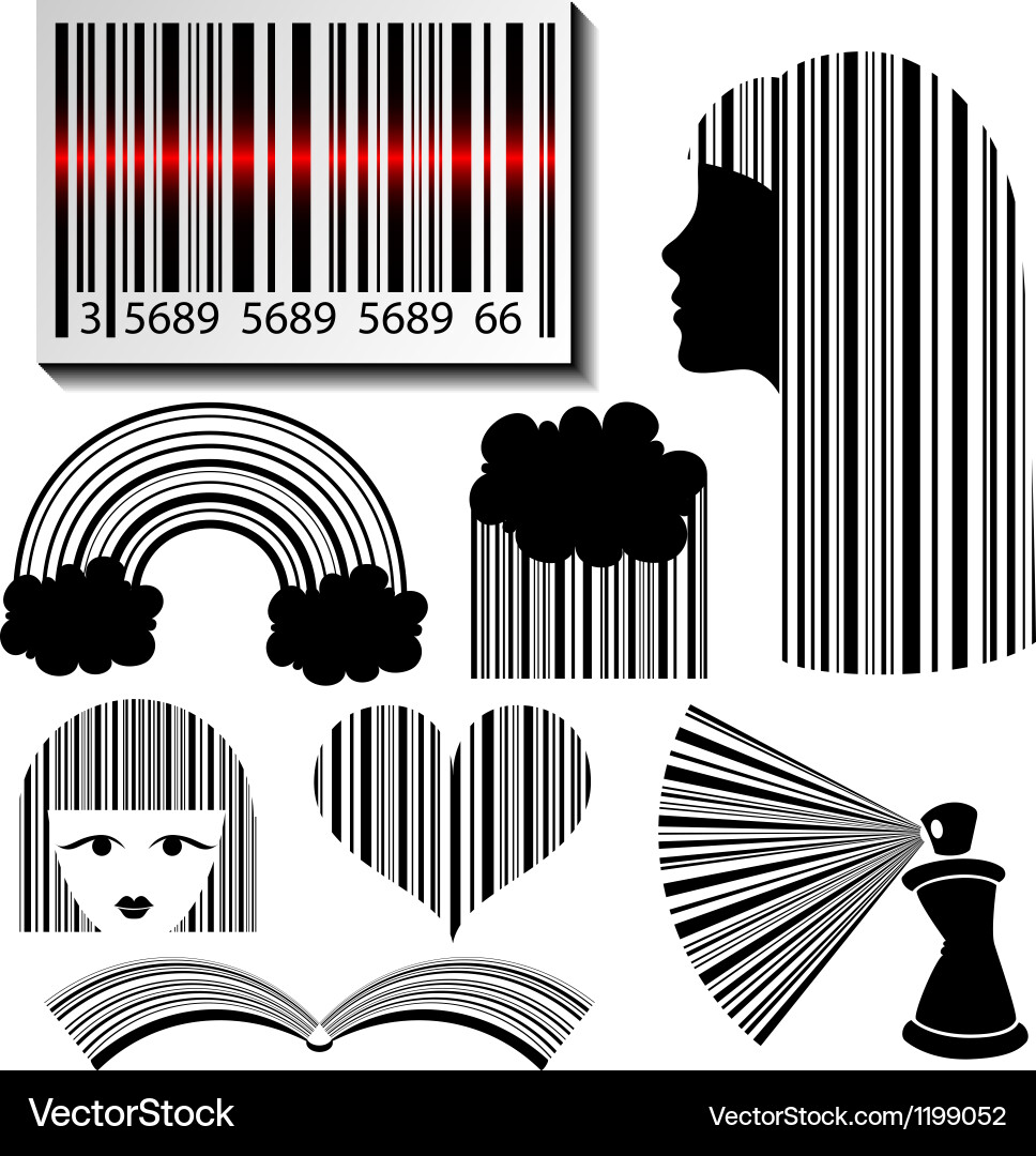 Bar code set Royalty Free Vector Image - VectorStock