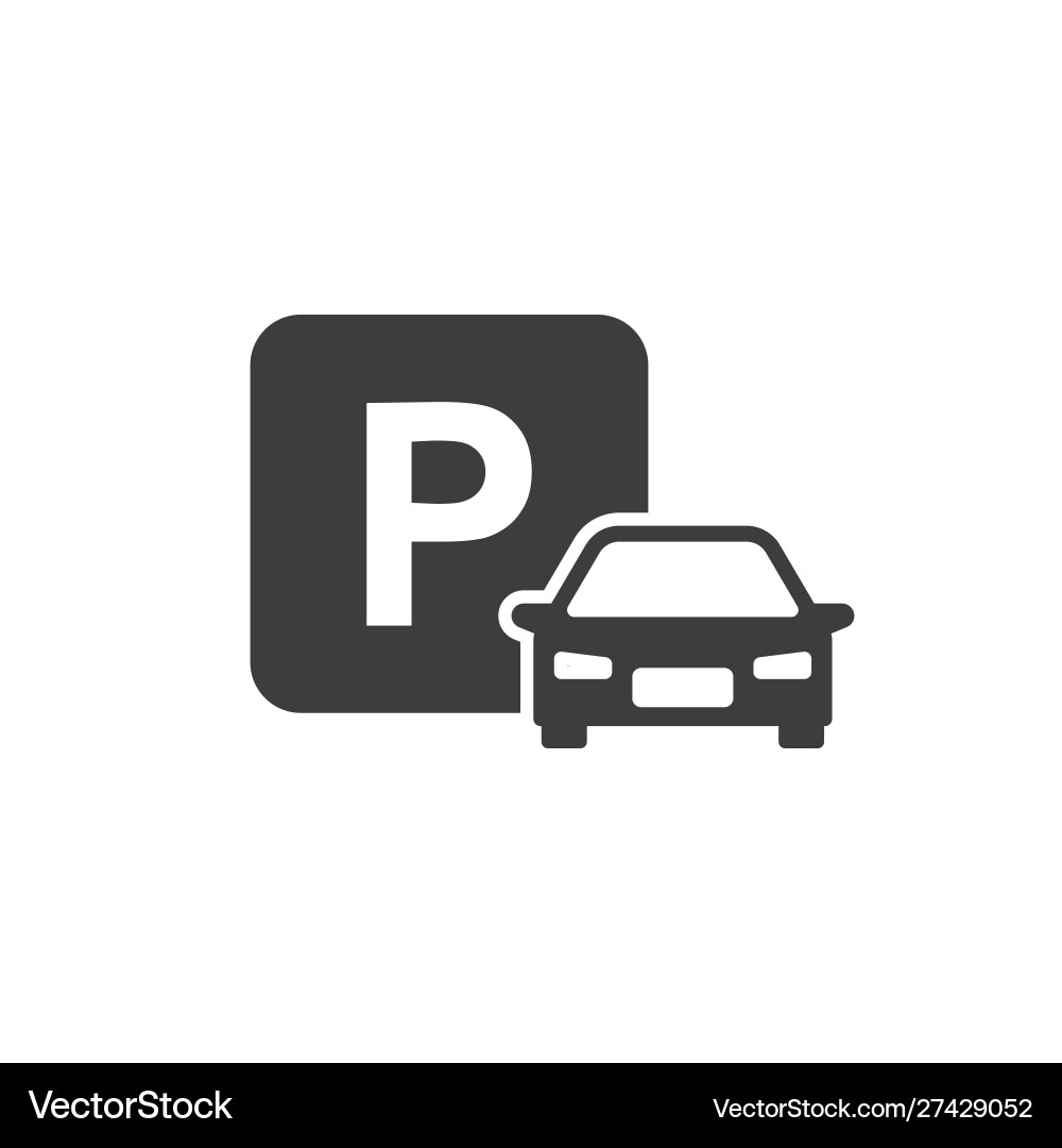 Car parking icon Royalty Free Vector Image - VectorStock Car parking icon Royalty Free Vector Image - VectorStock