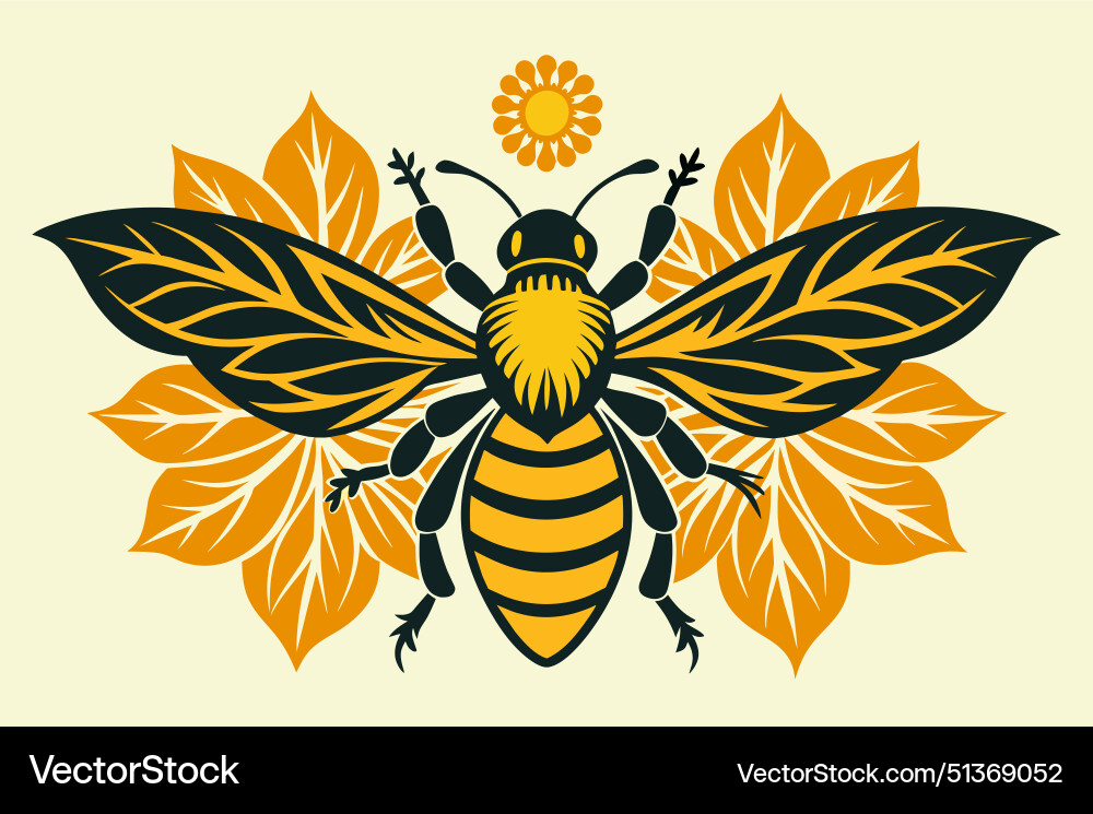 Everything you need to know about honey bees Vector Image
