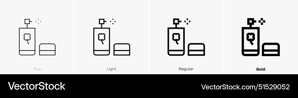 Freshener icon thin light regular and bold style Vector Image