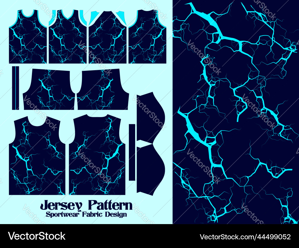 Jersey sublimation pattern design Royalty Free Vector Image