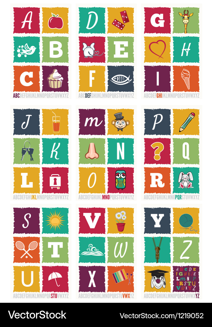 Letters Royalty Free Vector Image - VectorStock