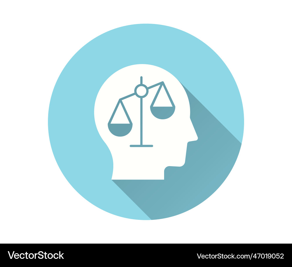 Psychosis icon simple with long Royalty Free Vector Image