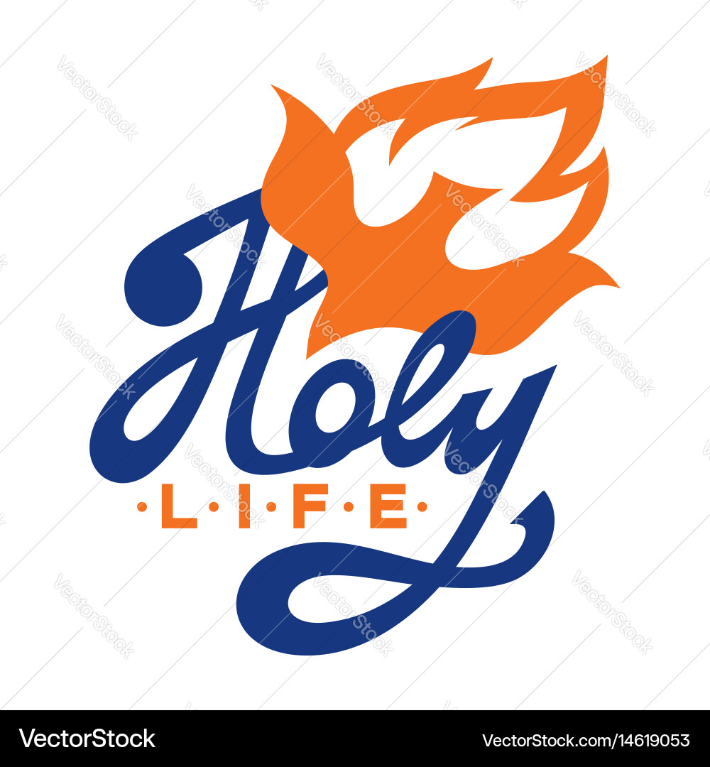 Christian typography and lettering Royalty Free Vector Image