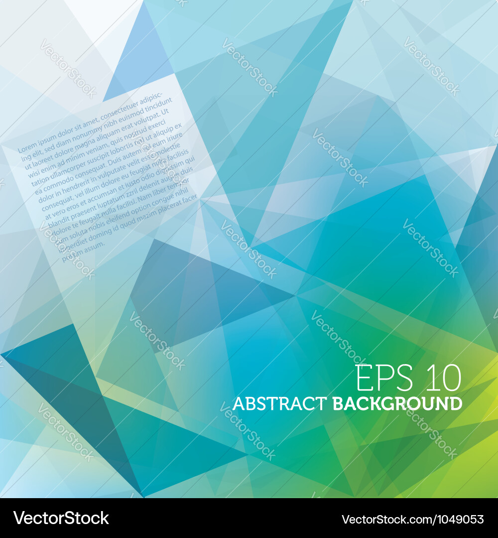 Geometric Triangle Background Royalty Free Vector Image