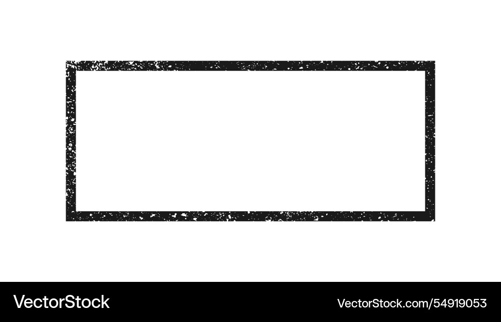 Grunge Textured Rectangle Border Royalty Free Vector Image