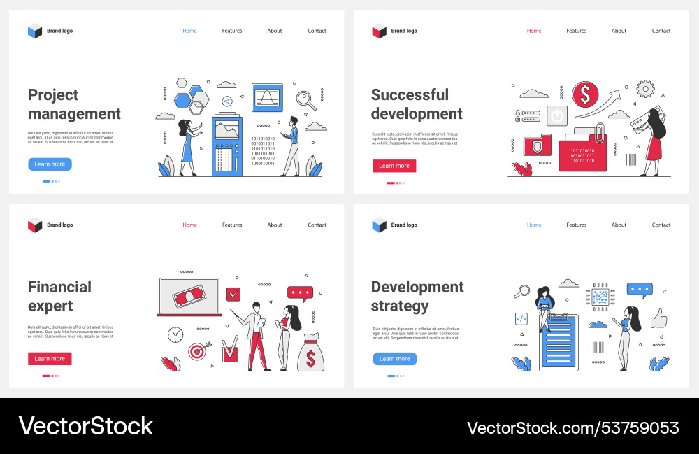 Project management financial expert advice Vector Image