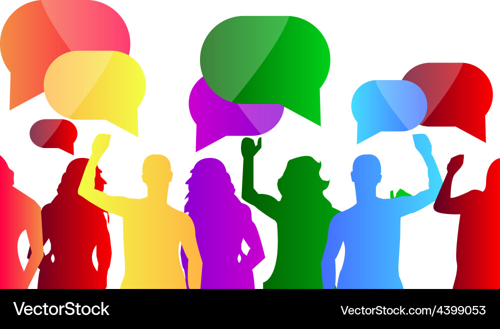 Protest Demonstration Crowd Royalty Free Vector Image