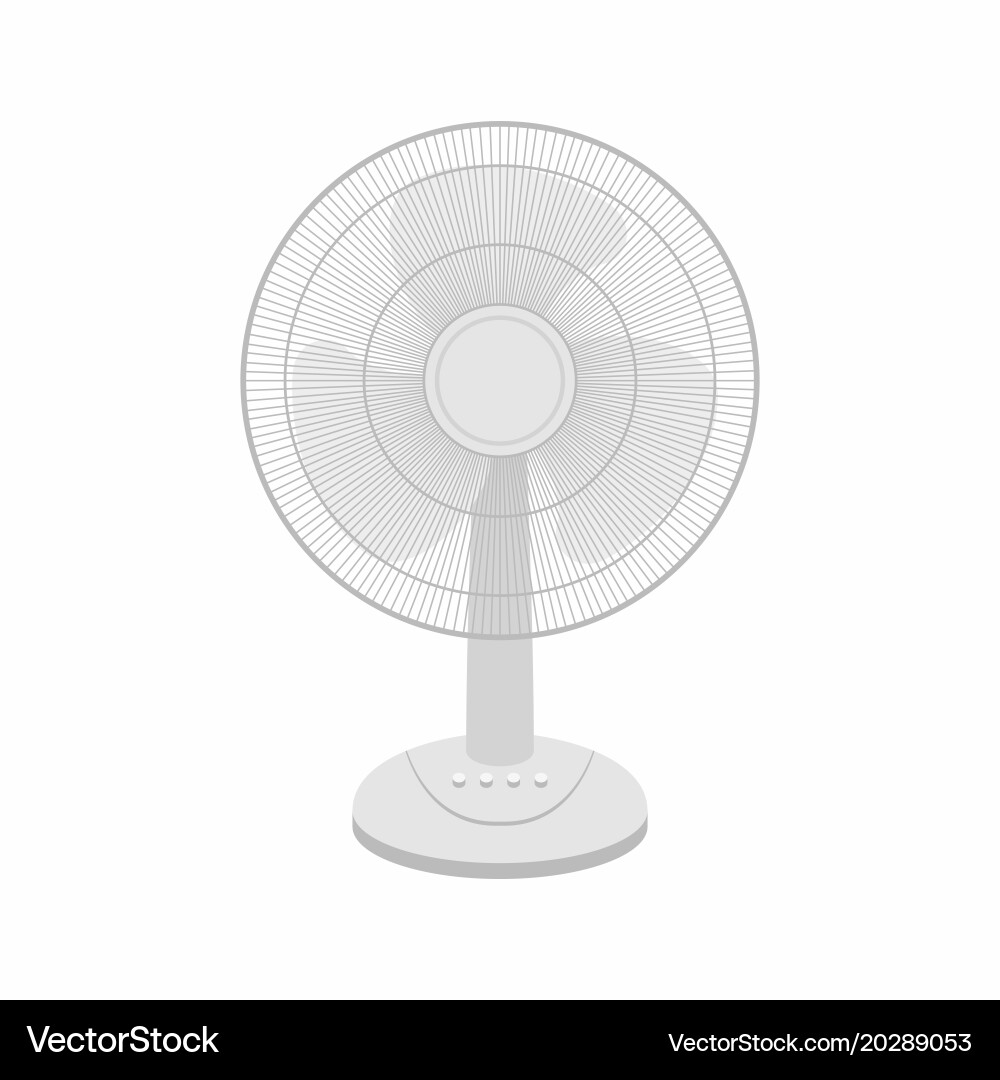 White table fan Royalty Free Vector Image - VectorStock