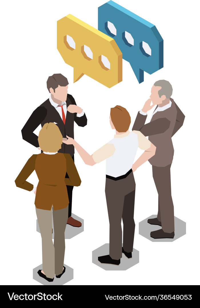 Workgroup Communication Concept Royalty Free Vector Image