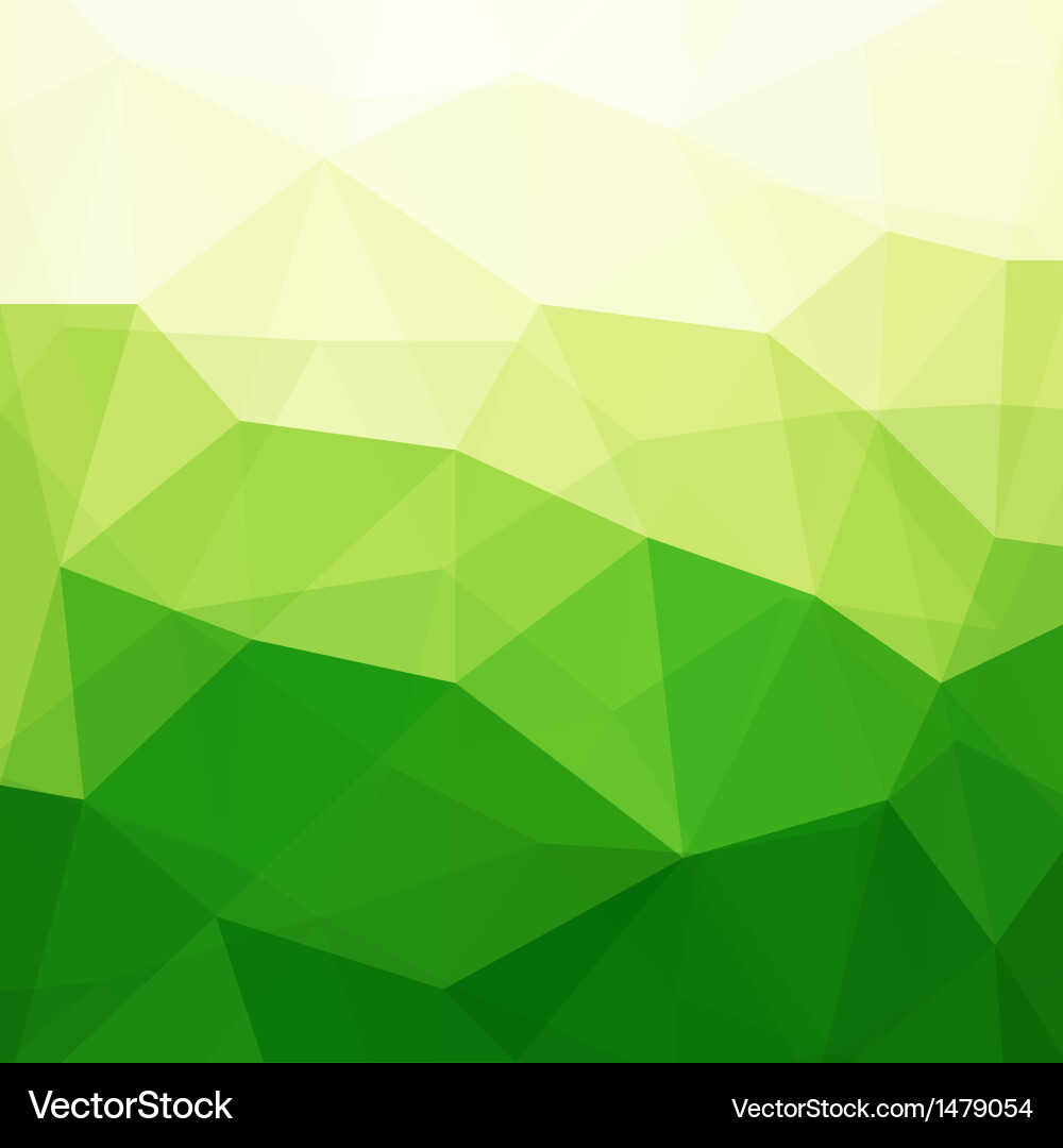 Abstract green triangle background Royalty Free Vector Image