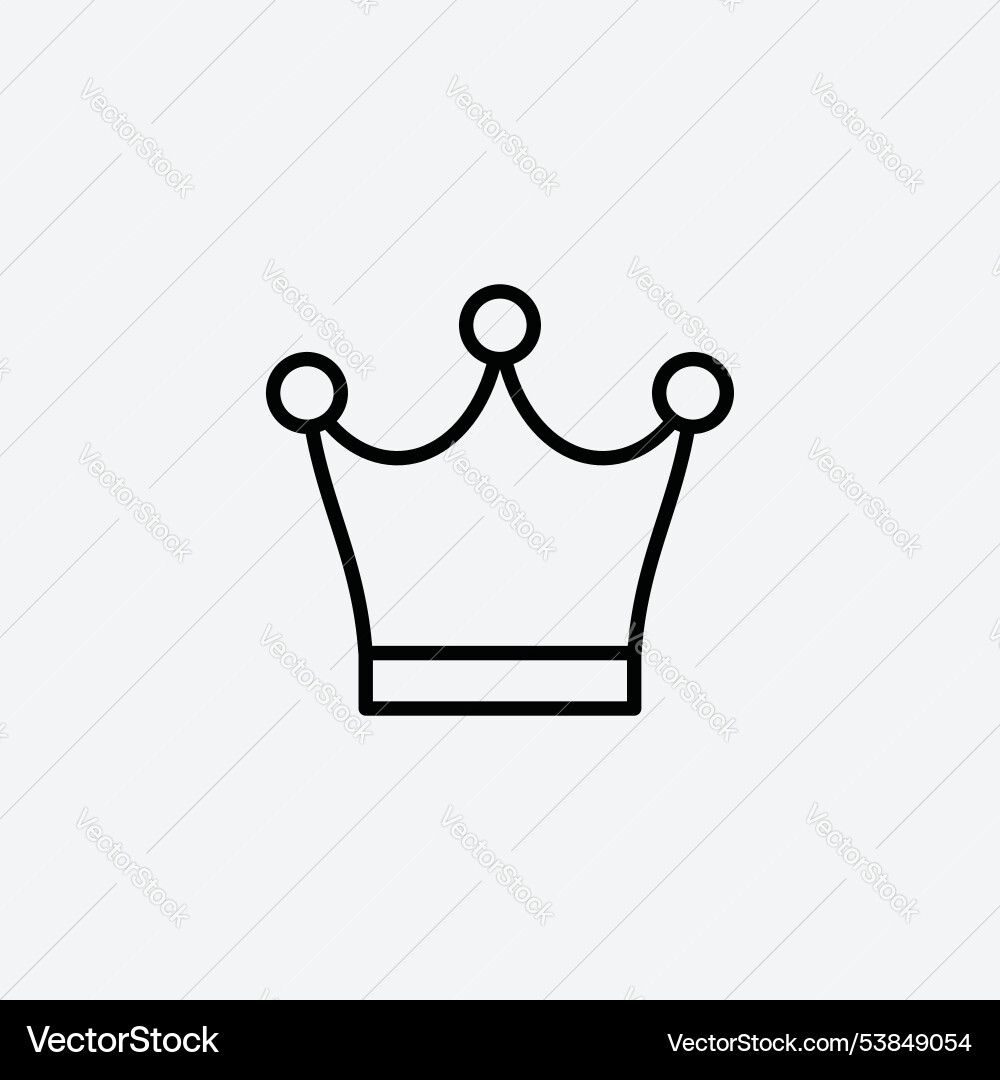 Crown icon set Royalty Free Vector Image - VectorStock