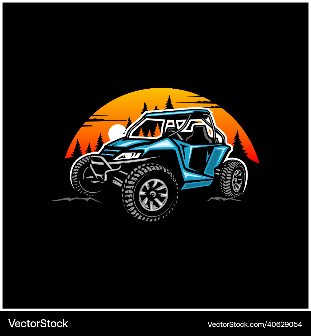 Utv - atv adventure Royalty Free Vector Image - VectorStock