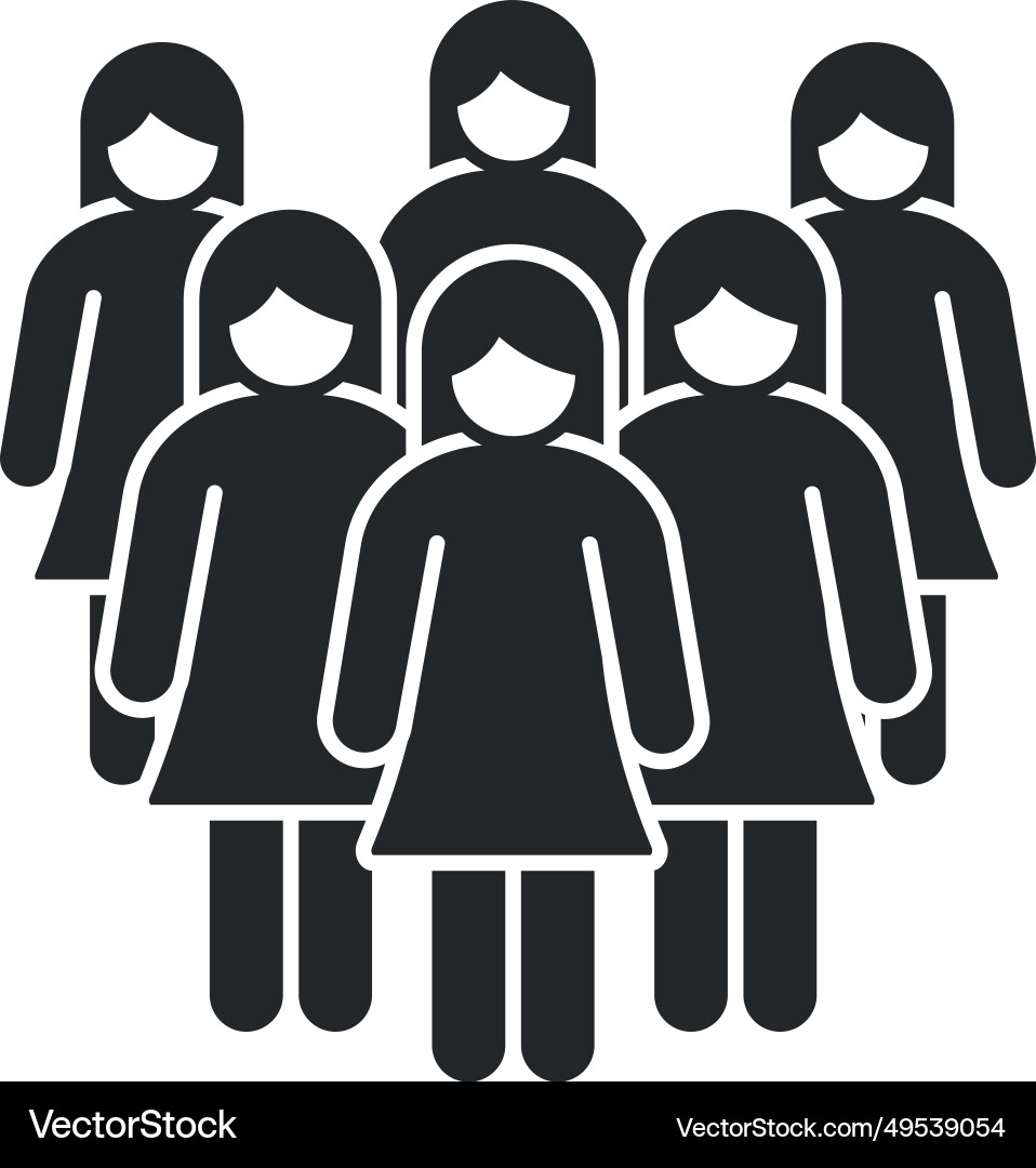 Women group icon Royalty Free Vector Image - VectorStock