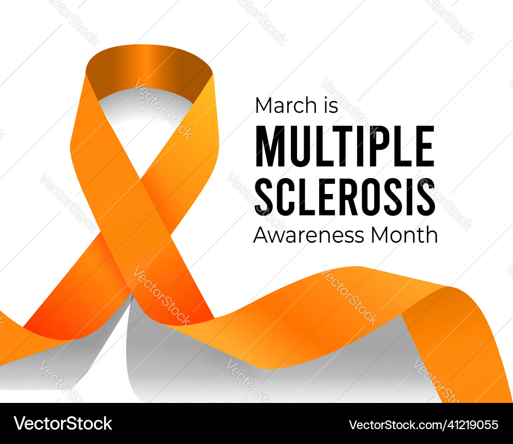 Multiple sclerosis awareness month Royalty Free Vector Image