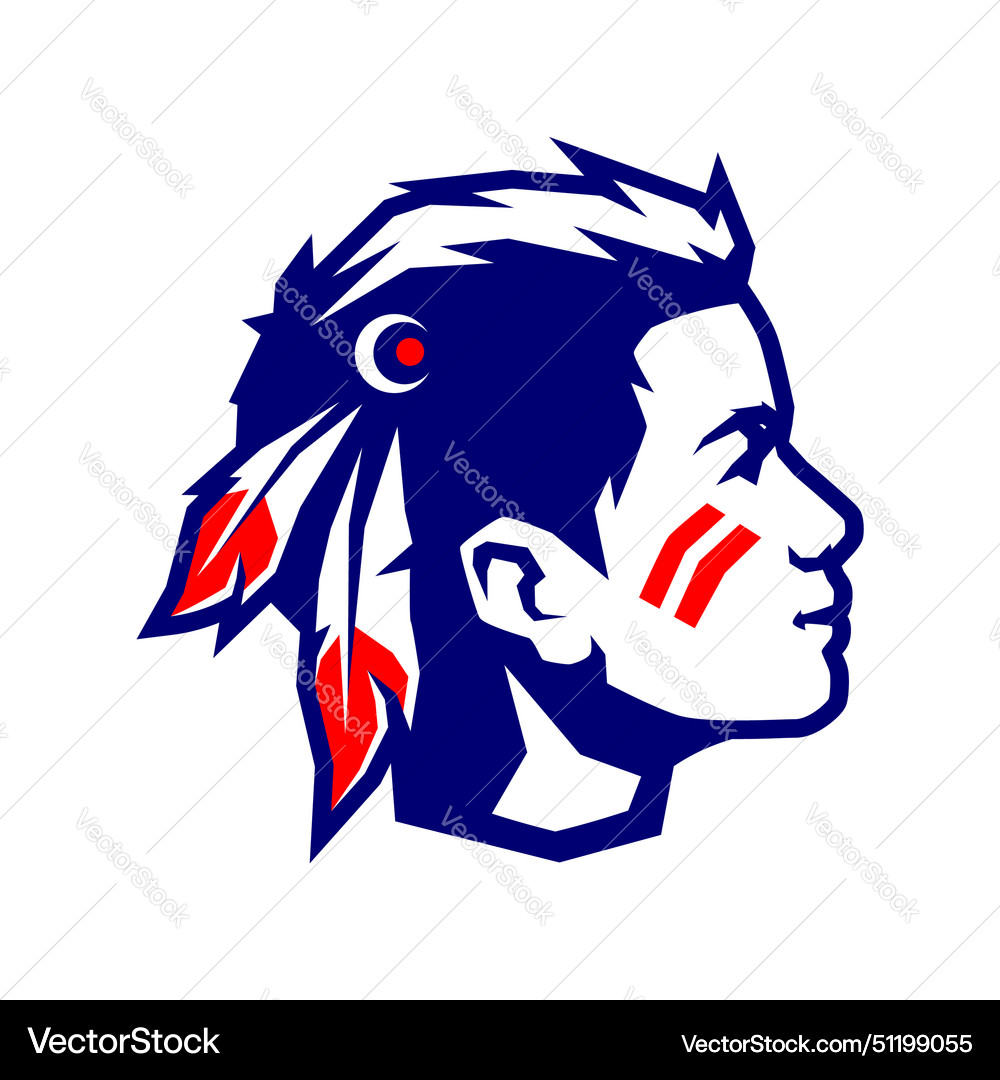 Native american warriors Royalty Free Vector Image