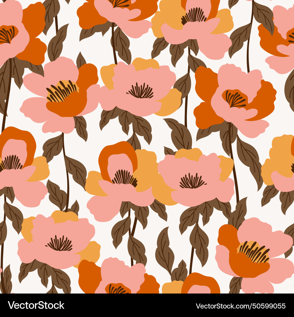 Retro pattern bold bright colors Royalty Free Vector Image