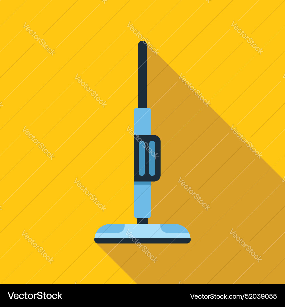 Steam cleaner standing on yellow background Vector Image