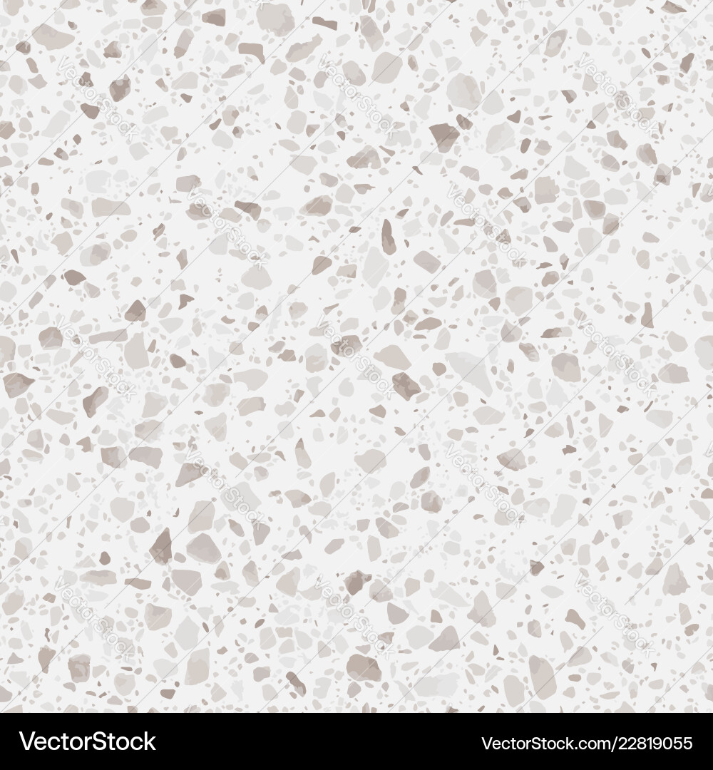 Terrazzo flooring texture realistic seamless Vector Image