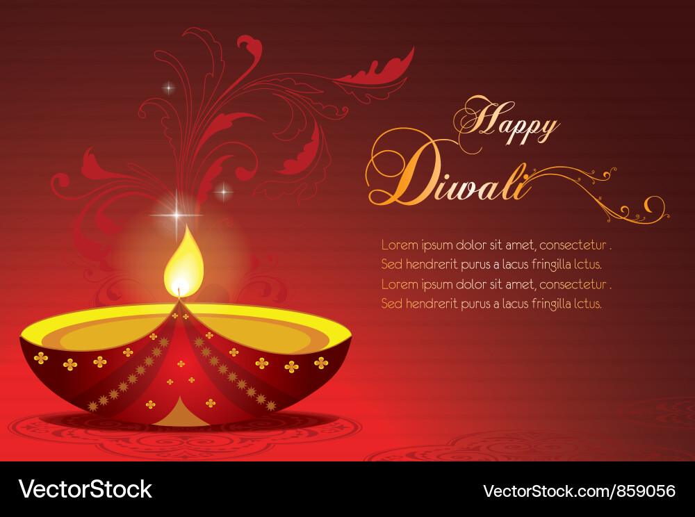 Free Diwali Greeting Card Vector Images (86)