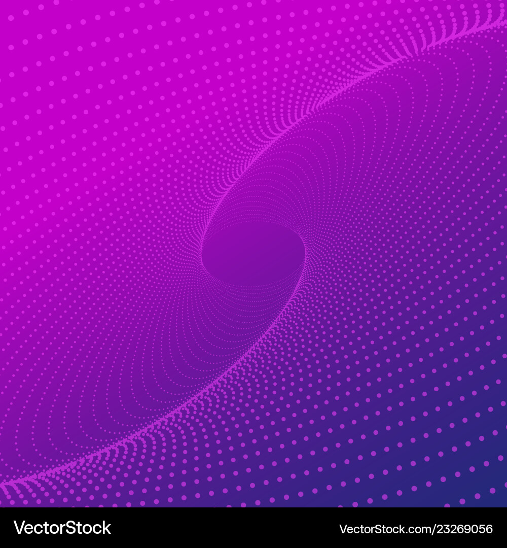 Oval smooth pattern of many dots on pink Vector Image