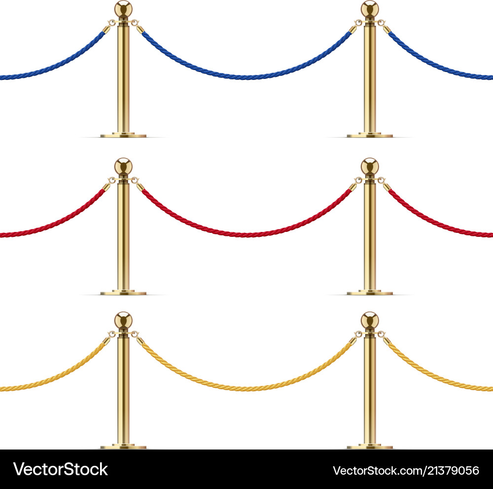 Seamless golden barrier Royalty Free Vector Image