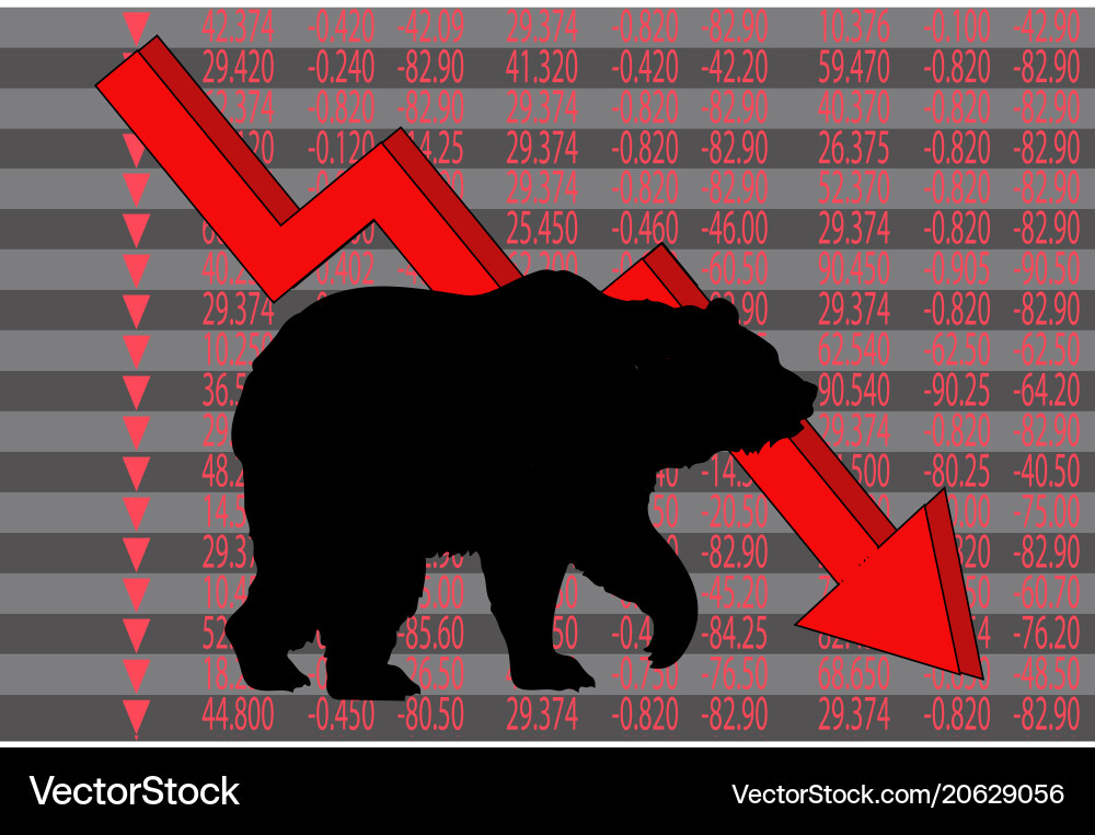 Stock Market Downturn Royalty Free Vector Image